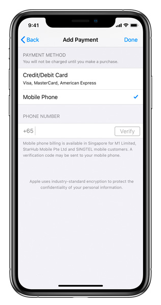 Direct Carrier Billing | Apple App Store | M1
